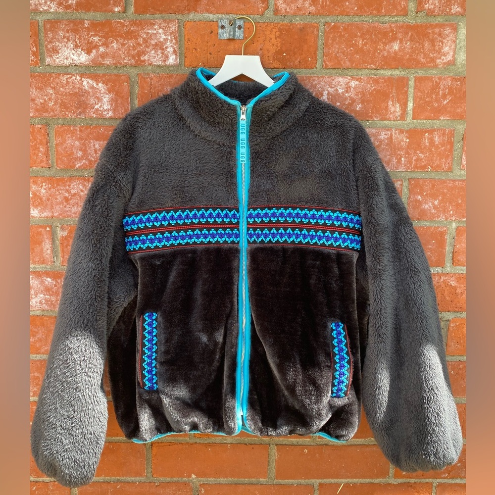 Ugg Marlene Sherpa Jacket Heritage Braid - Gem